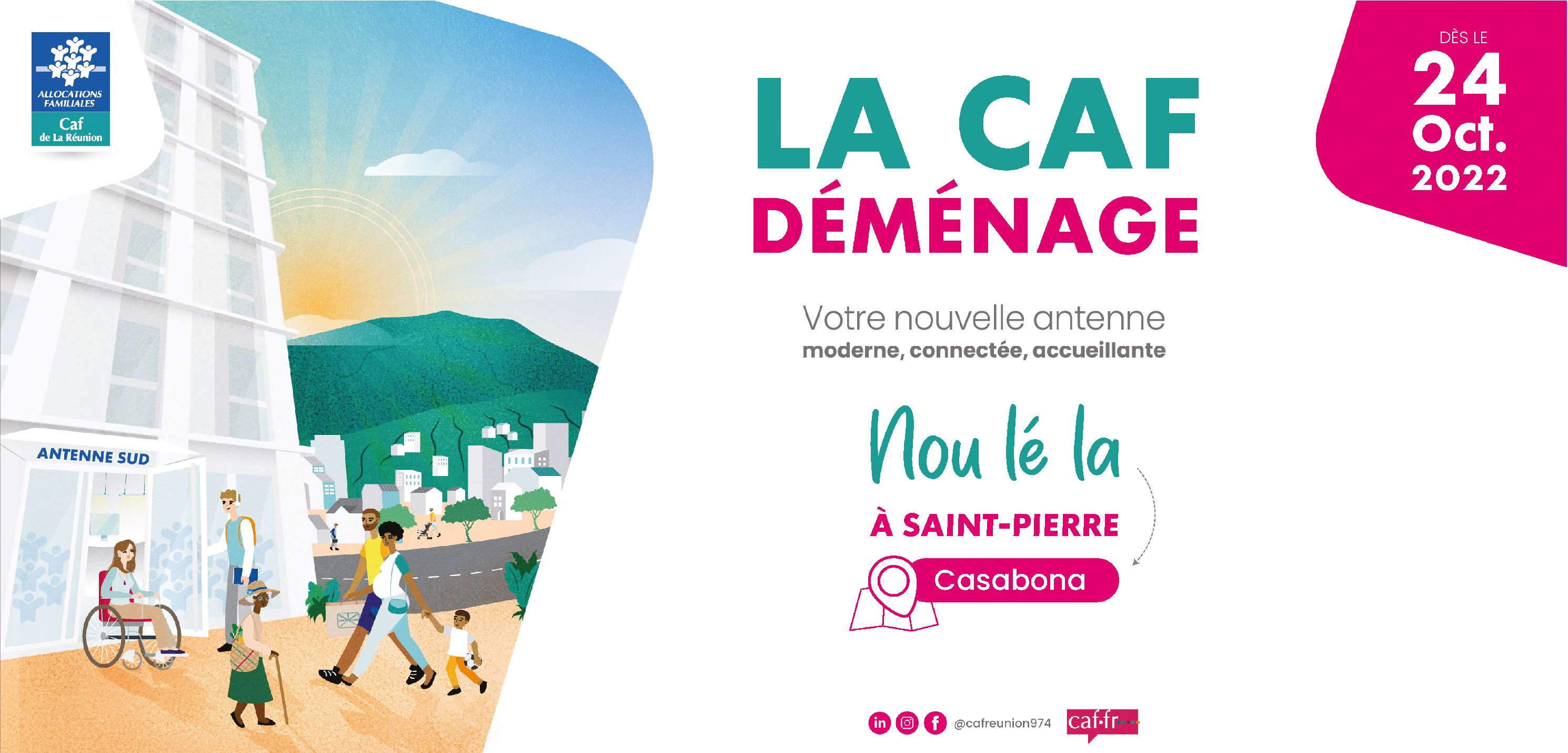 CAF - Votre nouvelle antenne Caf à Casabona, Saint-Pierre